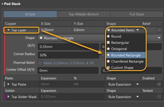 Custom Pad Stack | Altium